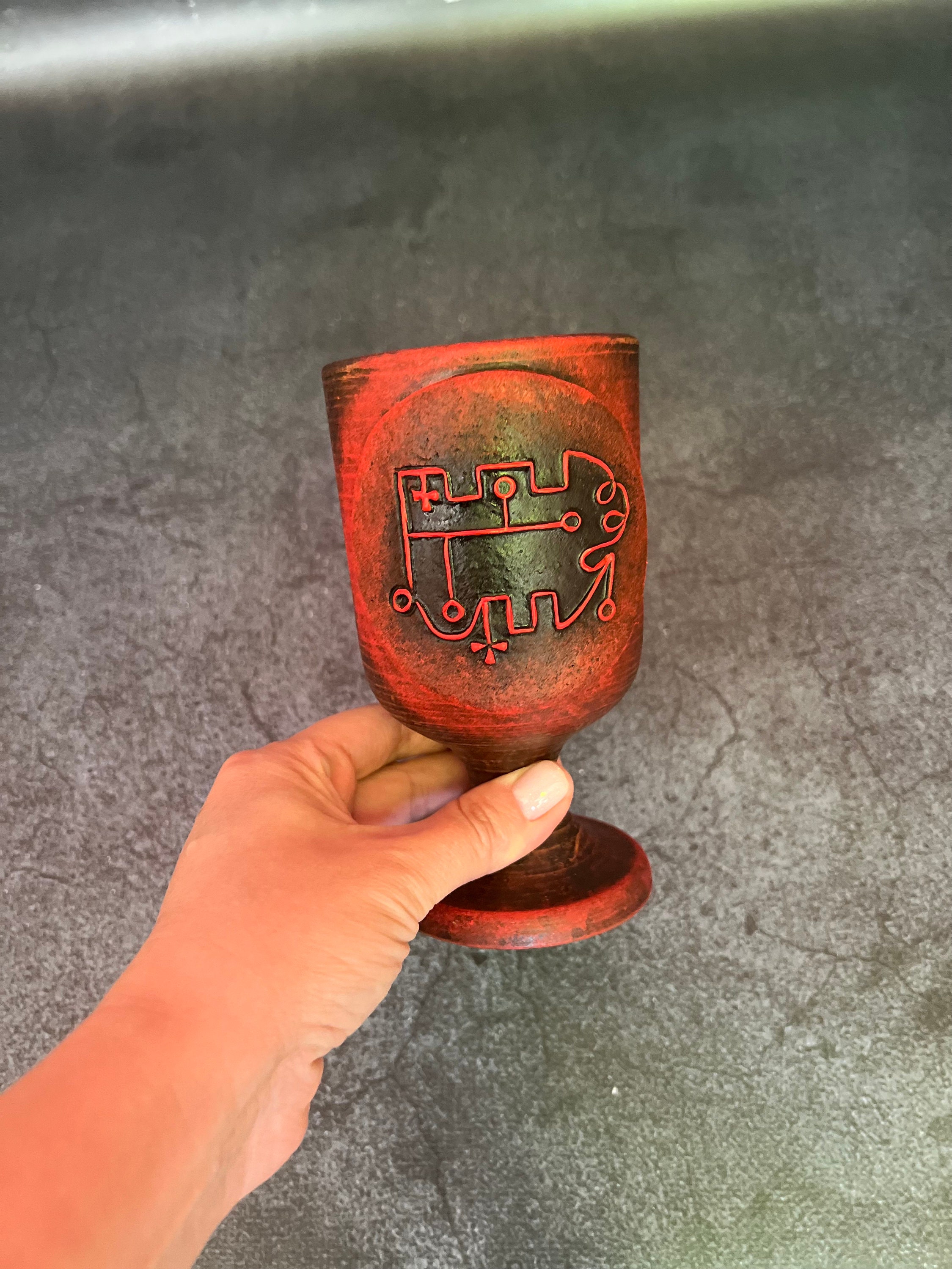 Stolas Sigil Demon Goetia Altar Cup Goblet Ritual Tool Solomon Magic ...