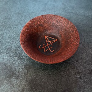 Lucifer Offering Bowl Witch Home Decor Altar Plate Witchcraft Supplies ...