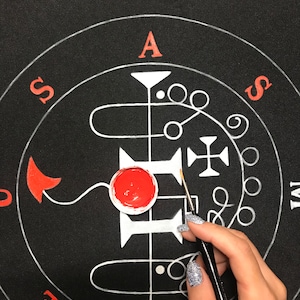 Asmodeus Tablecloth Goetia Demon Sigil Solomon Magic Witchcraft ...