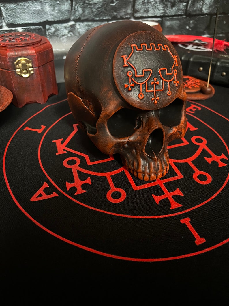Belial Altar Skull Goetia Demon Sigil Ritual Altar Occult - Etsy