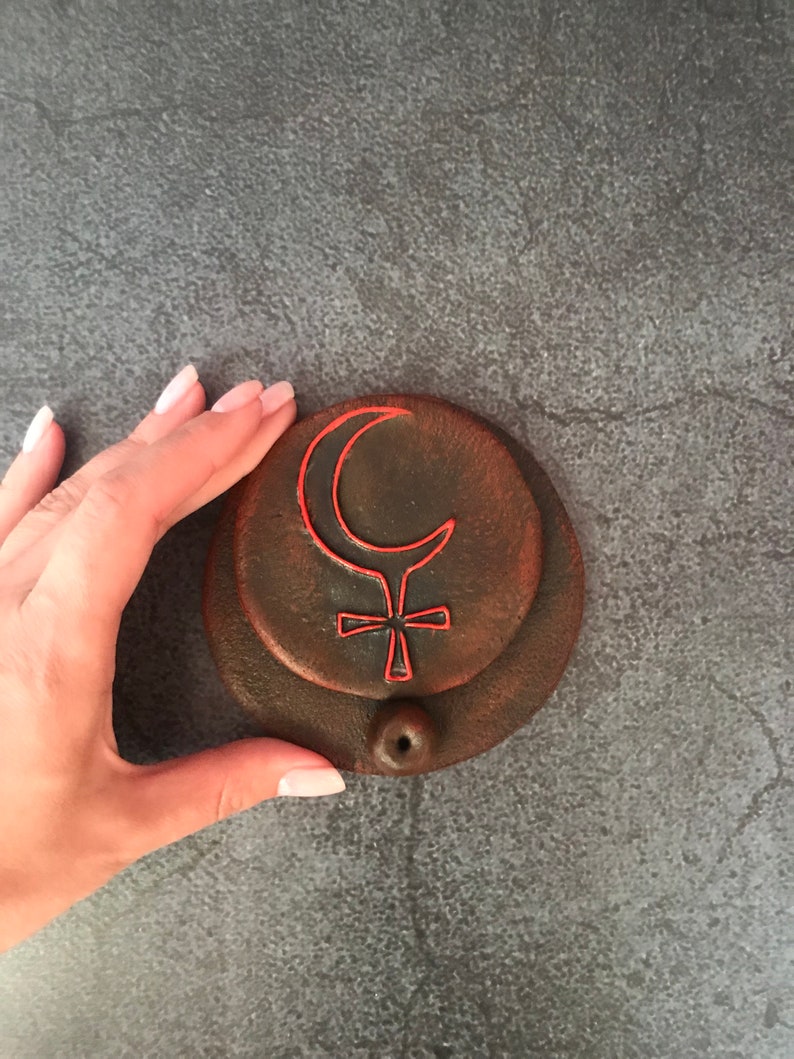 Lilith Sigil Altar Ritual Incense Holder Demonology Occult Tool ...