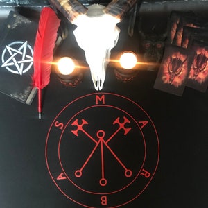 Marbas Tablecloth Goetia Demon Sigil Ritual Altar Altar Witchcraft ...