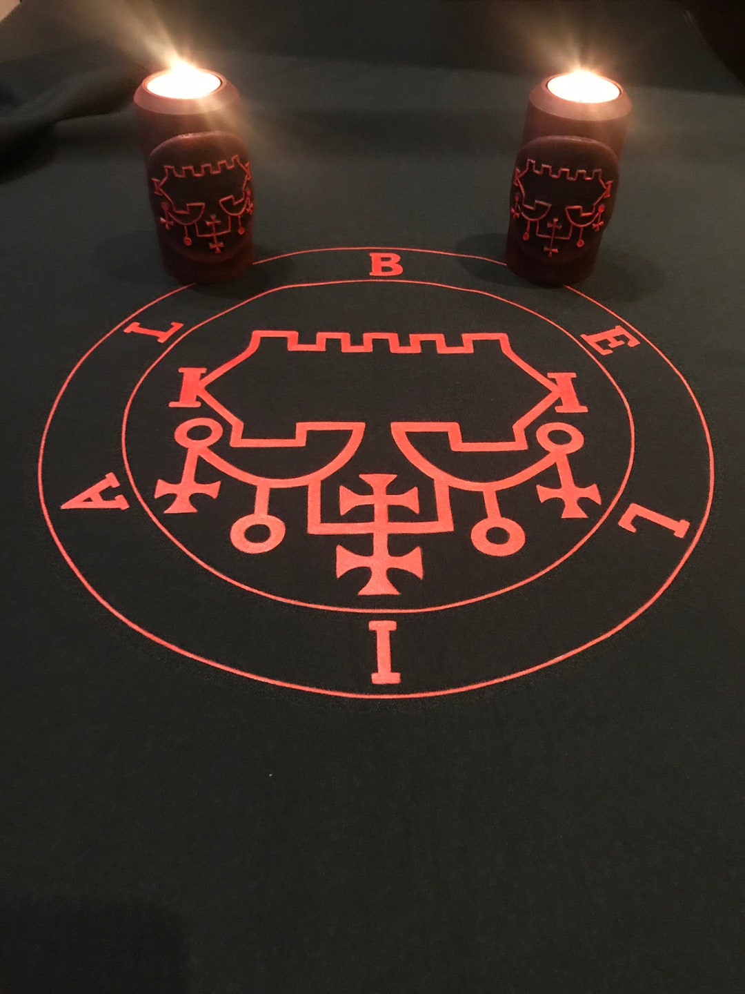 Belial Tablecloth Goetia Demon Sigil Demonology Altar Altar Witchcraft ...