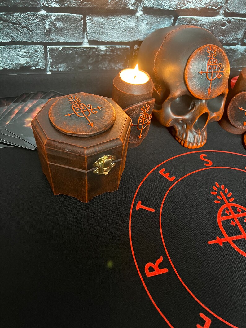 Santa Muerte Box Death Altar Santa Muerte Sigil Occult Altar - Etsy