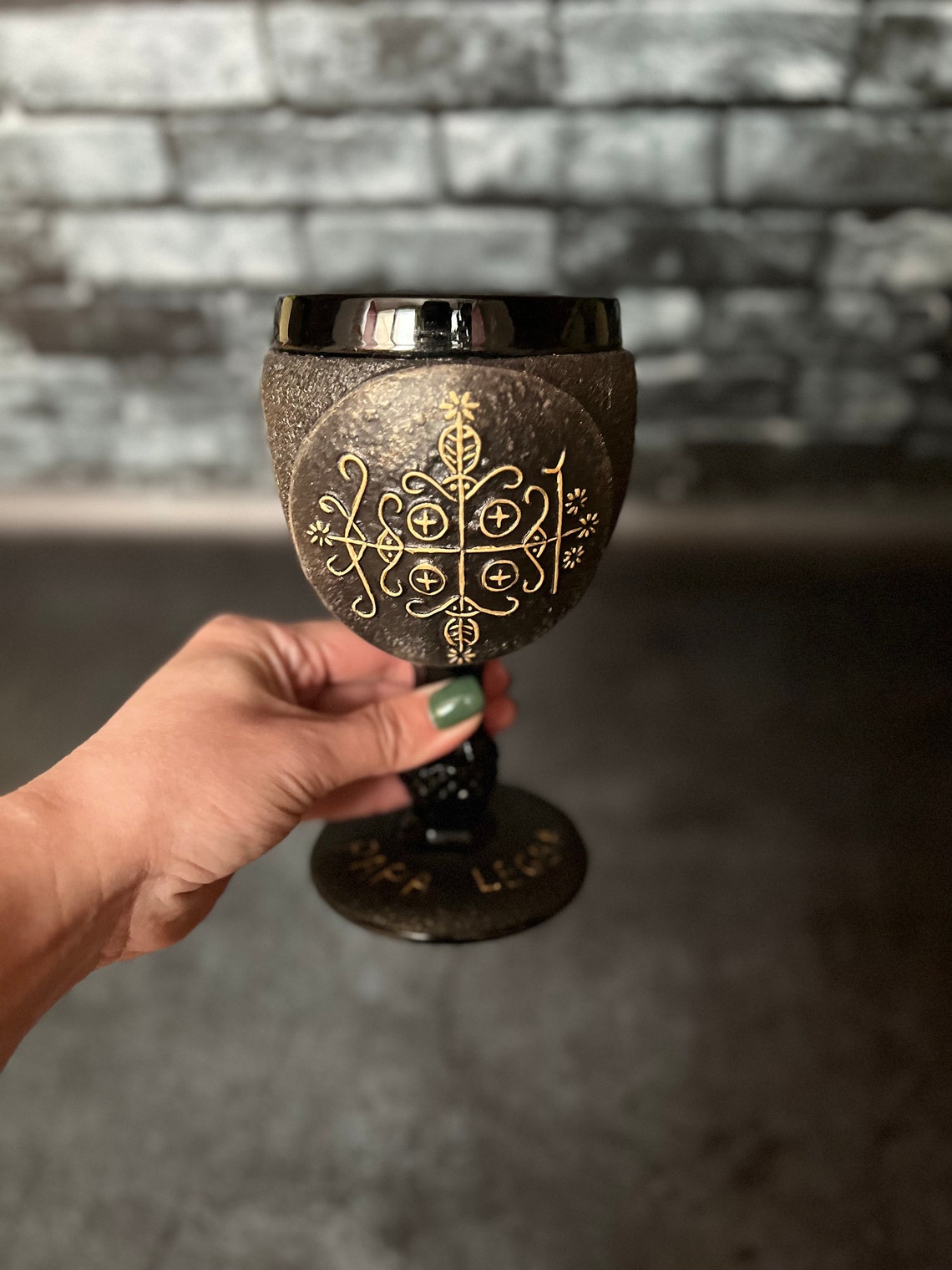 Papa Legba Cup Voodoo Symbol Ritual Altar Tool Occult Altar - Etsy