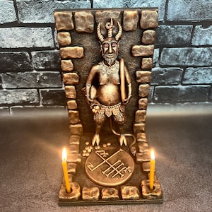 Lucifuge Rofocale Statue Demonic Gate Keepers Altar Witchcraft Handmade ...
