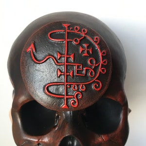 Asmodeus Skull Goetia Demon Sigil Witch Altar Occult Altar - Etsy