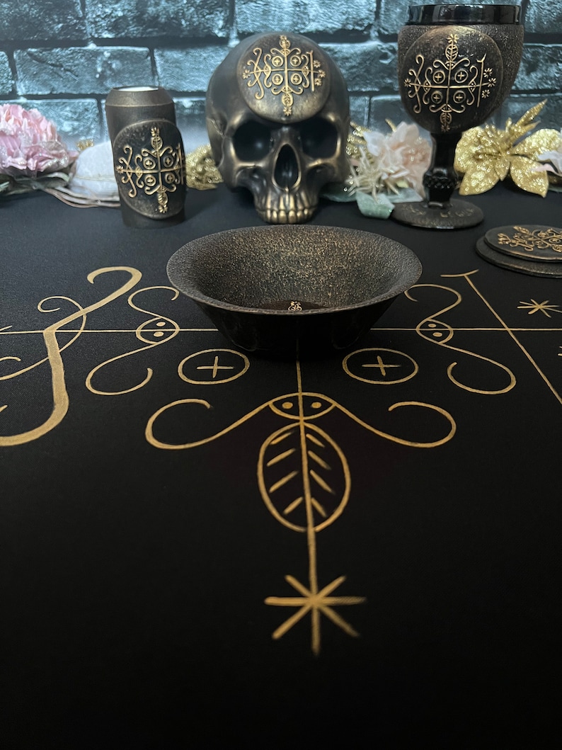 Papa Legba Voodoo Symbol Alrar Ritual Offering Bowl - Etsy