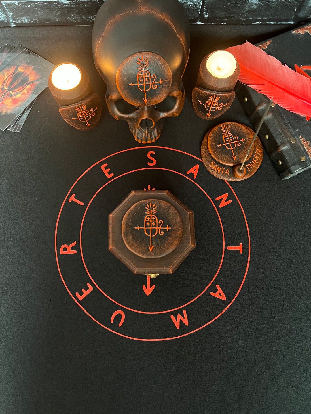 Santa Muerte Box Death Altar Santa Muerte Sigil Altar Witchcraft ...