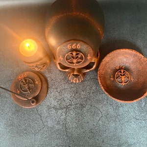 Satan Set 666 Inverted Cross Baphomet Altar Tool Witchcraft Ritual - Etsy