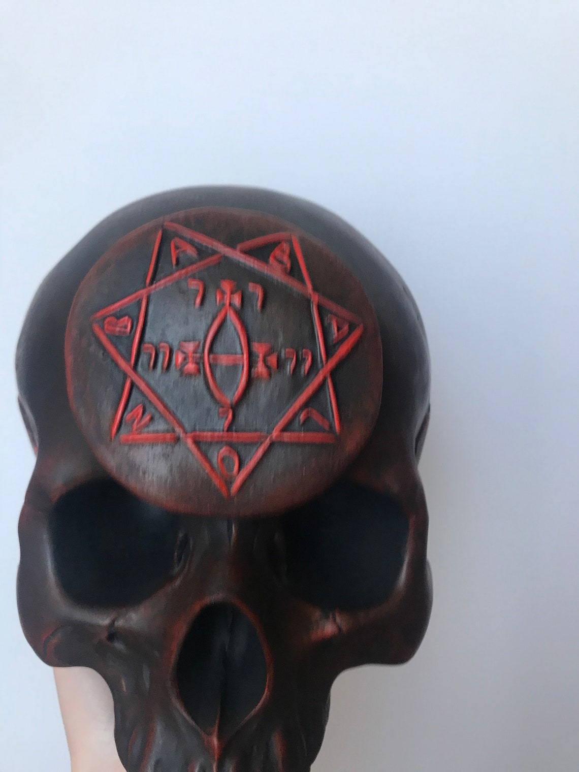 Babalon Skull Thelema Crowley Babalon Sigil Altar Tool Witch | Etsy