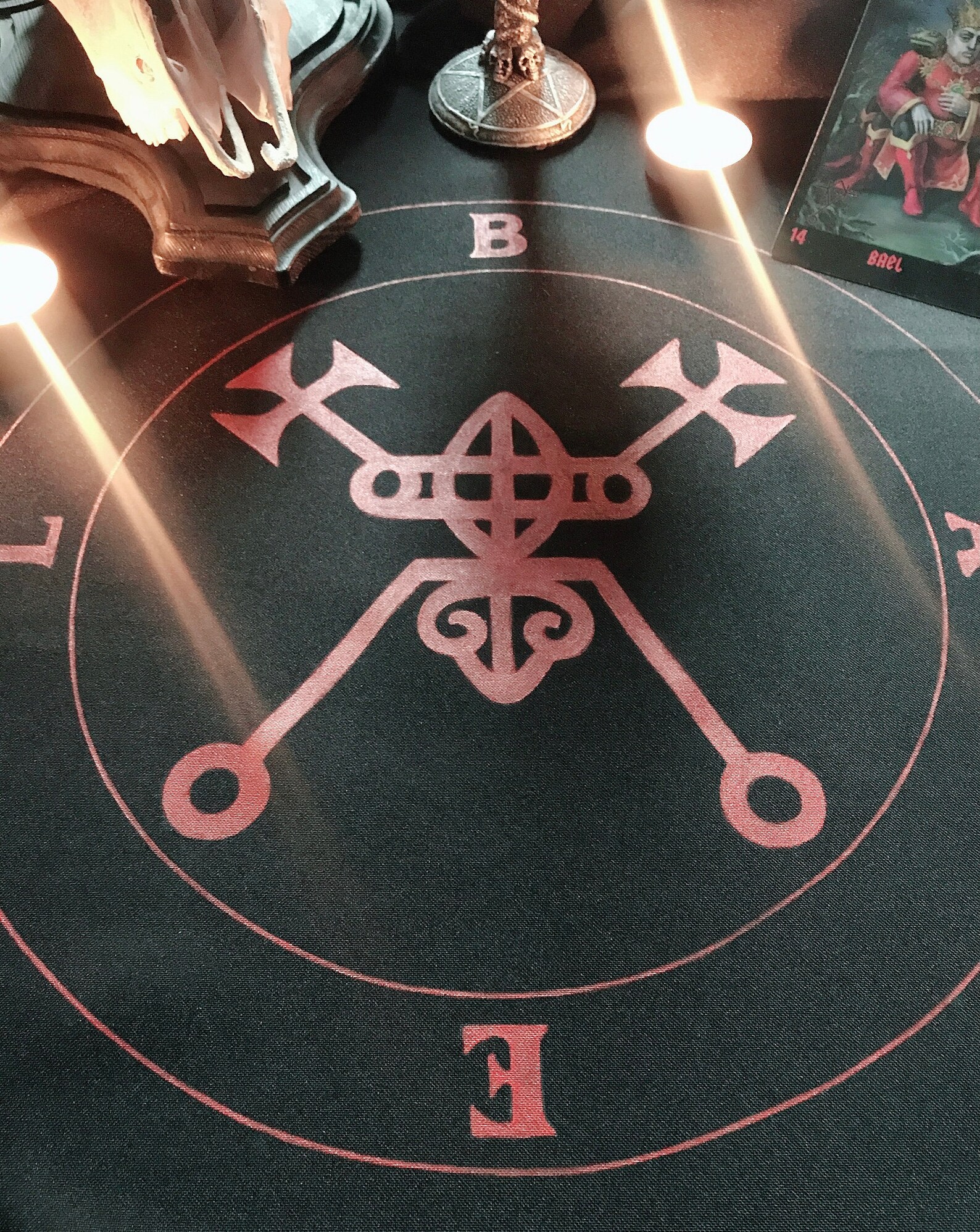 Bael tablecloth Goetia demon sigil Altar cloth | Etsy