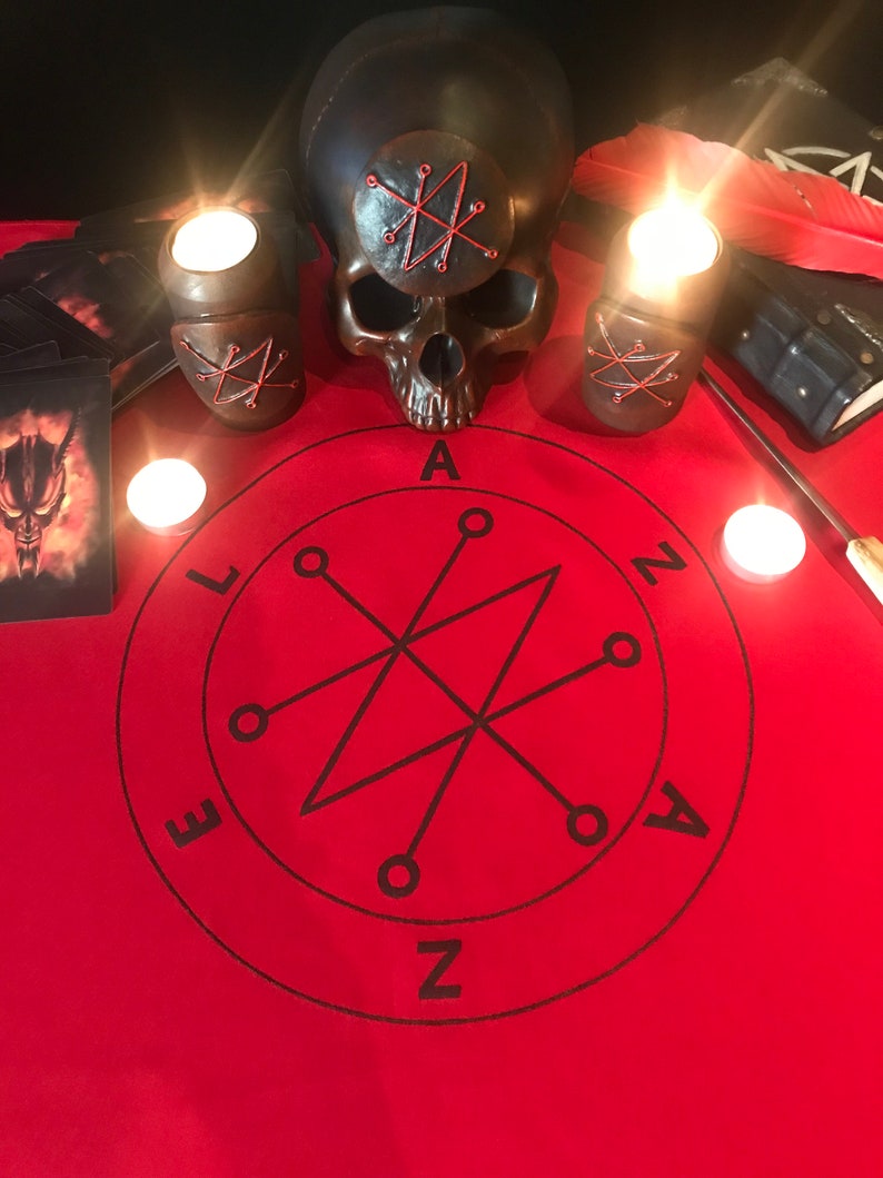 Azazel Altar Cloth Demon Sigil Ritual Altar Witch Home Decor | Etsy UK