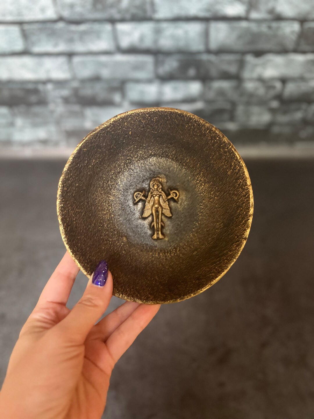 Ishtar Offering Bowl Sumerian Akkadian Goddess Inanna Lilith Plate Witch Altar Witchcraft