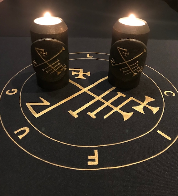 Lucifuge Rofocale Candlestick Altar Demonic Gate Keepers - Etsy