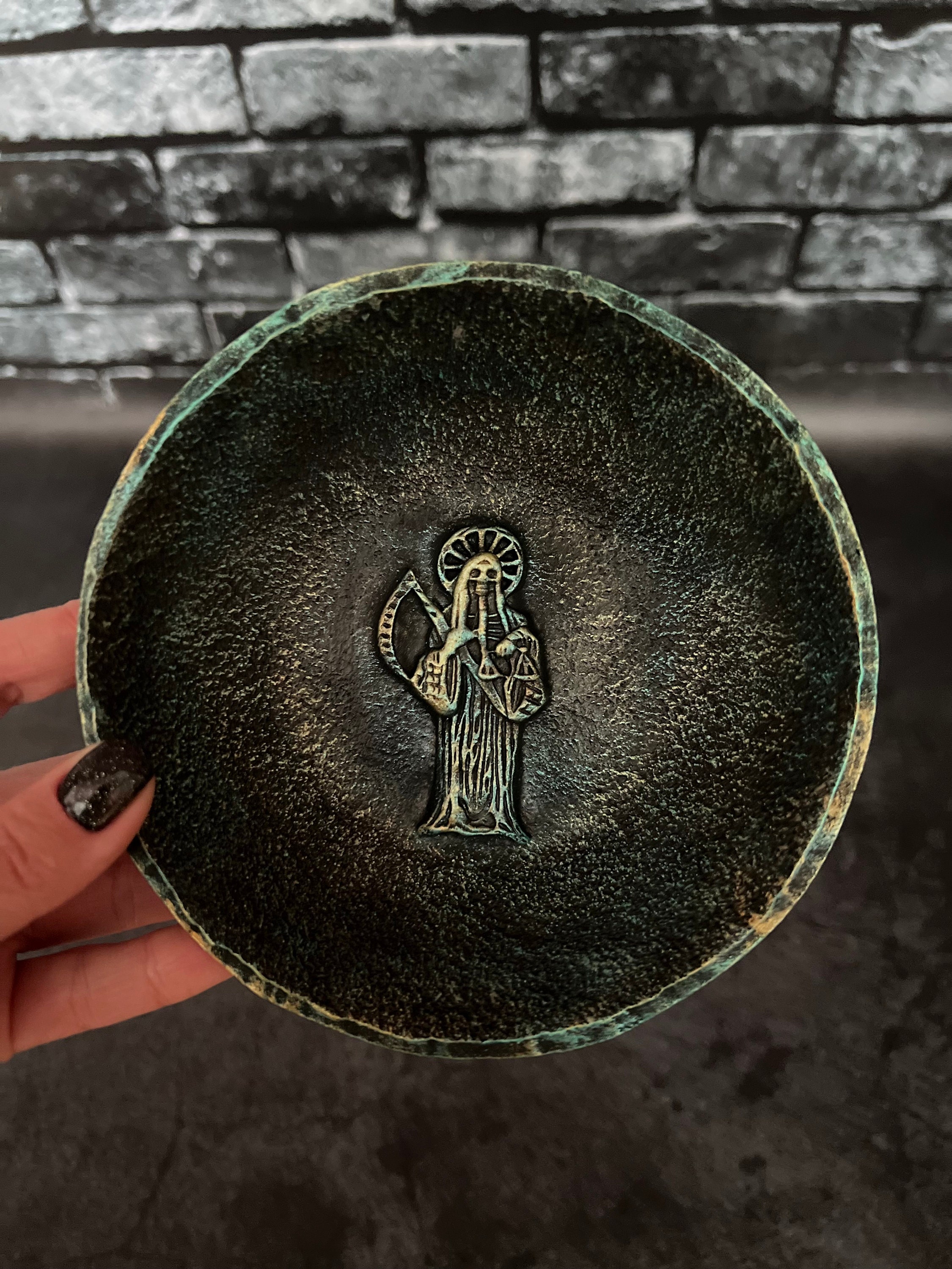 Santa Muerte Holy Death Altar Offering Bowl - Etsy