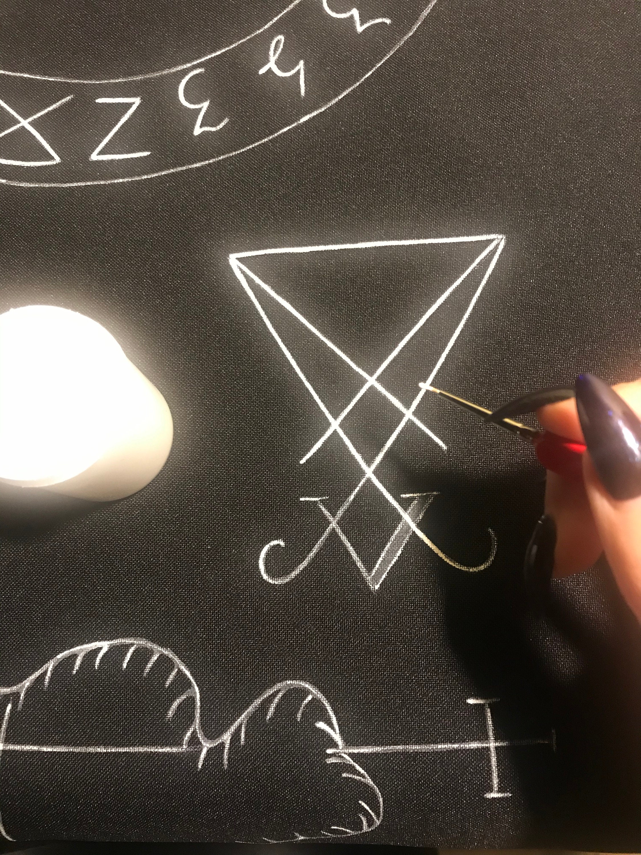 Lucifer Altar cloth Handmade Occult symbol | Etsy