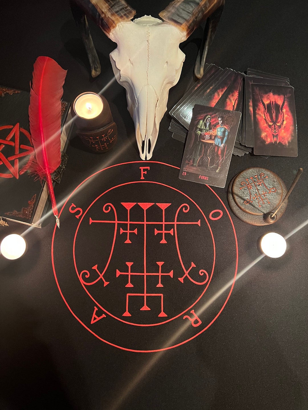Foras Tablecloth Goetia 72demon Sigil Ritual Altar Solomon - Etsy