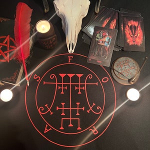 Foras Sigil Goetia Altar Tablecloth Solomon Magic - Etsy
