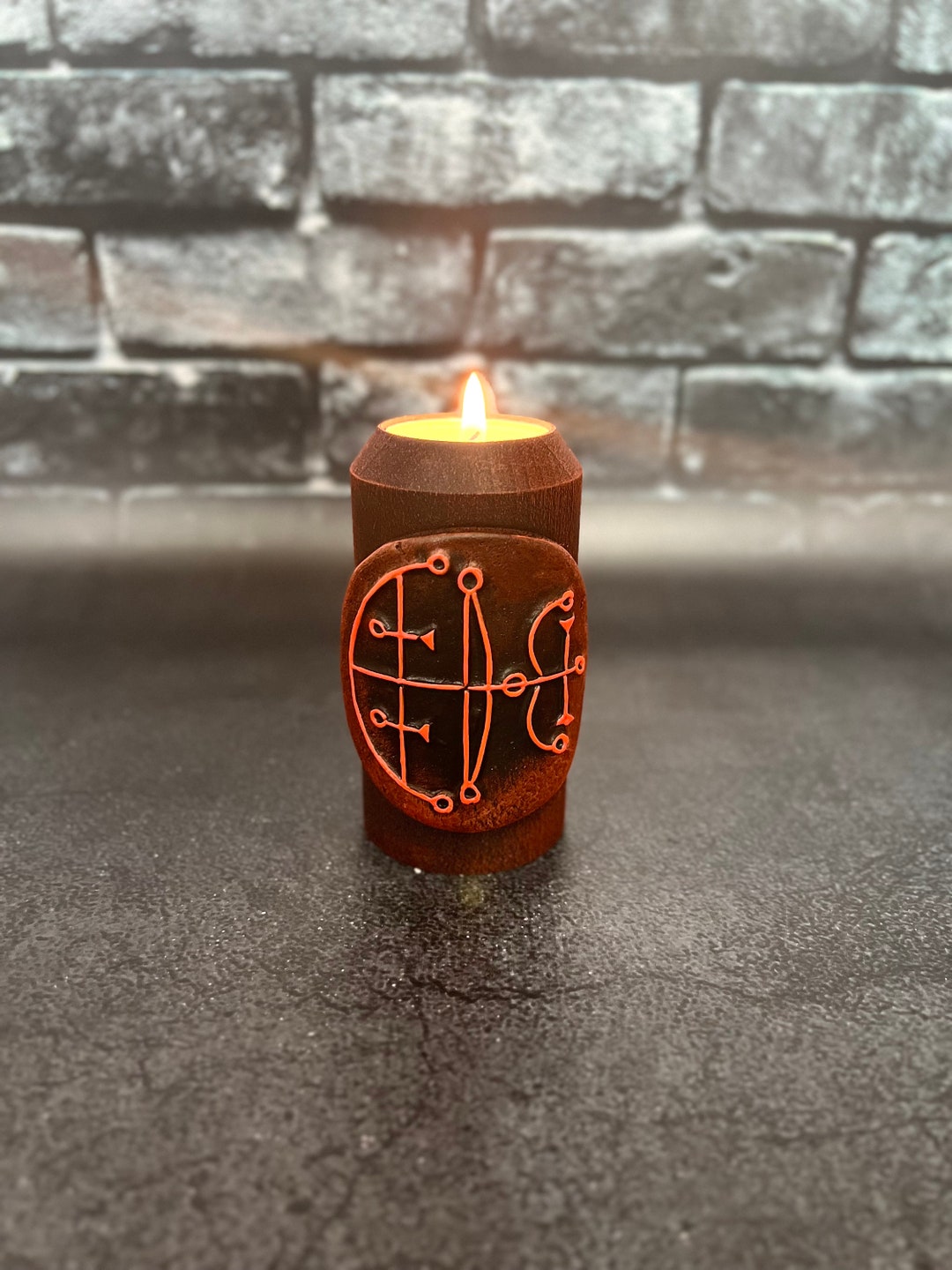 Aim Candlestick Goetia Candle Holder Demon Sigil Lesser Key Solomon ...