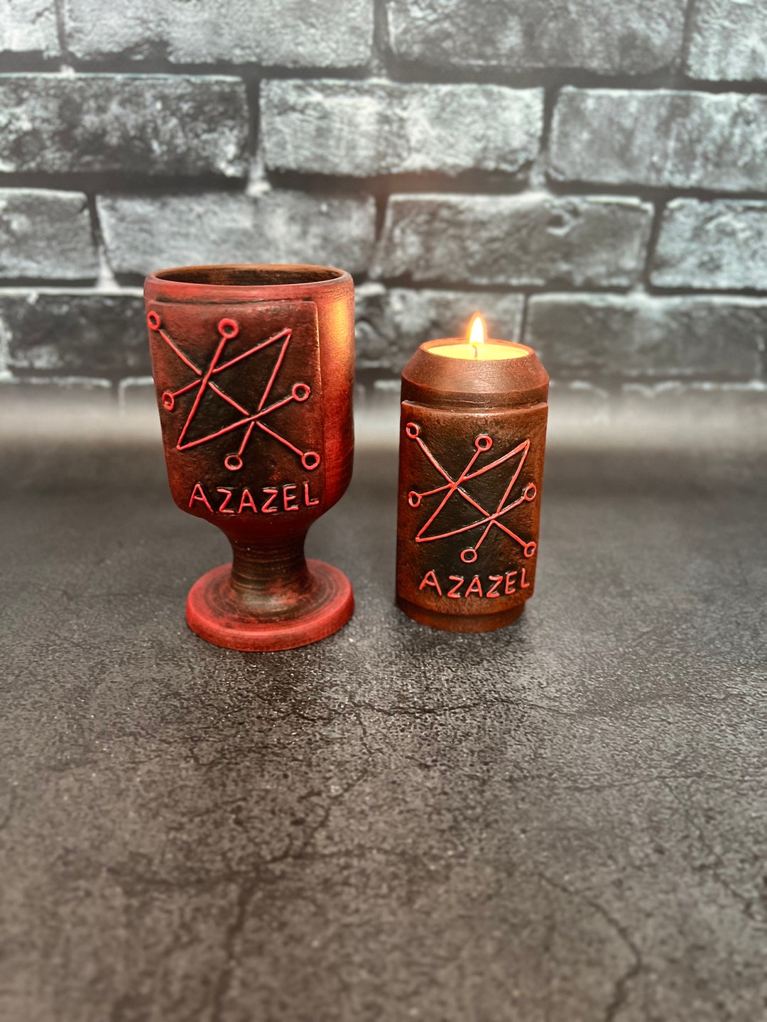 Azazel Sigil Altar SET Fallen Angel Luciferian Path Demonology Ritual ...