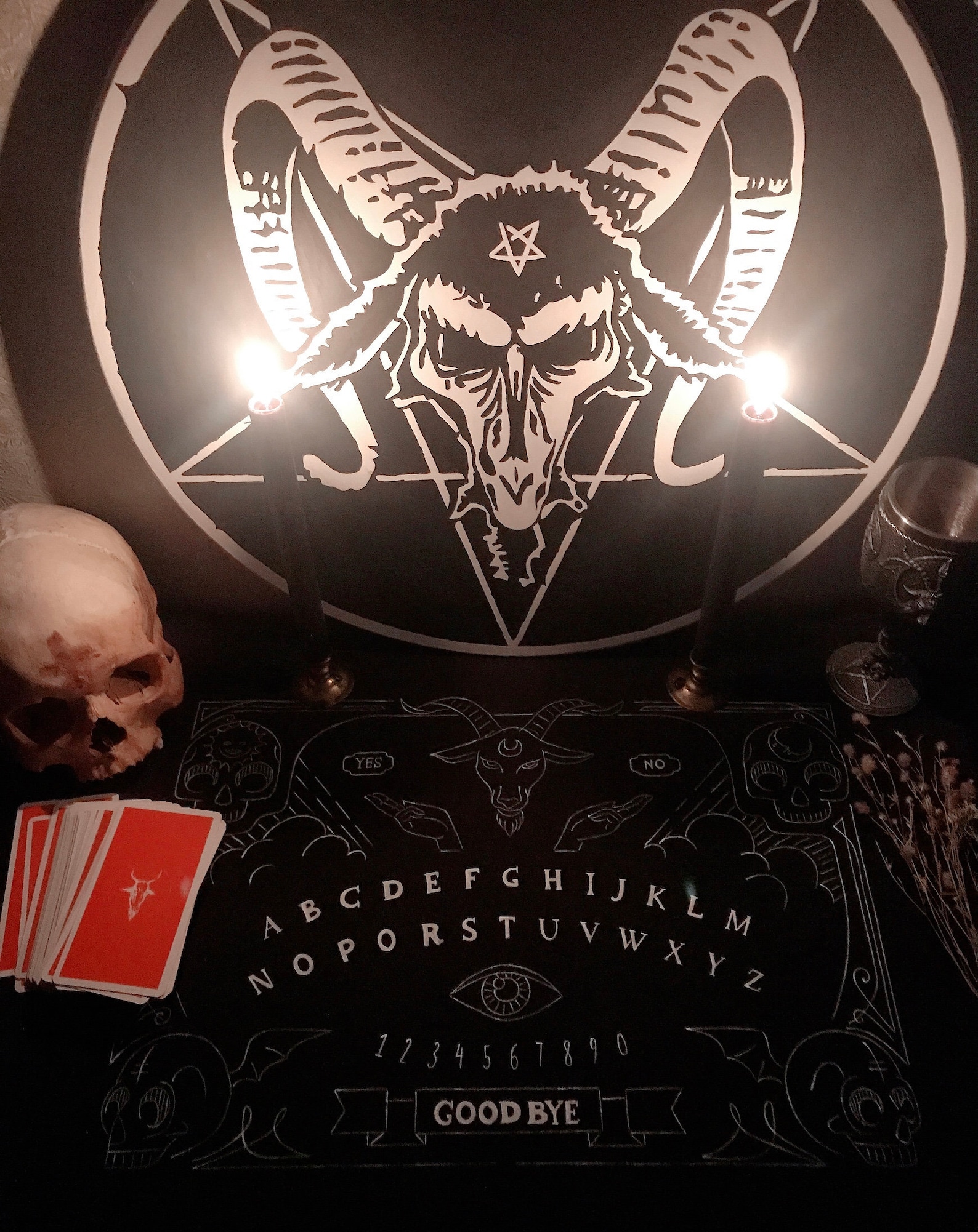 Ouija Satan Cloth Gothic Decor Witch Altar Occult Altar Altar - Etsy