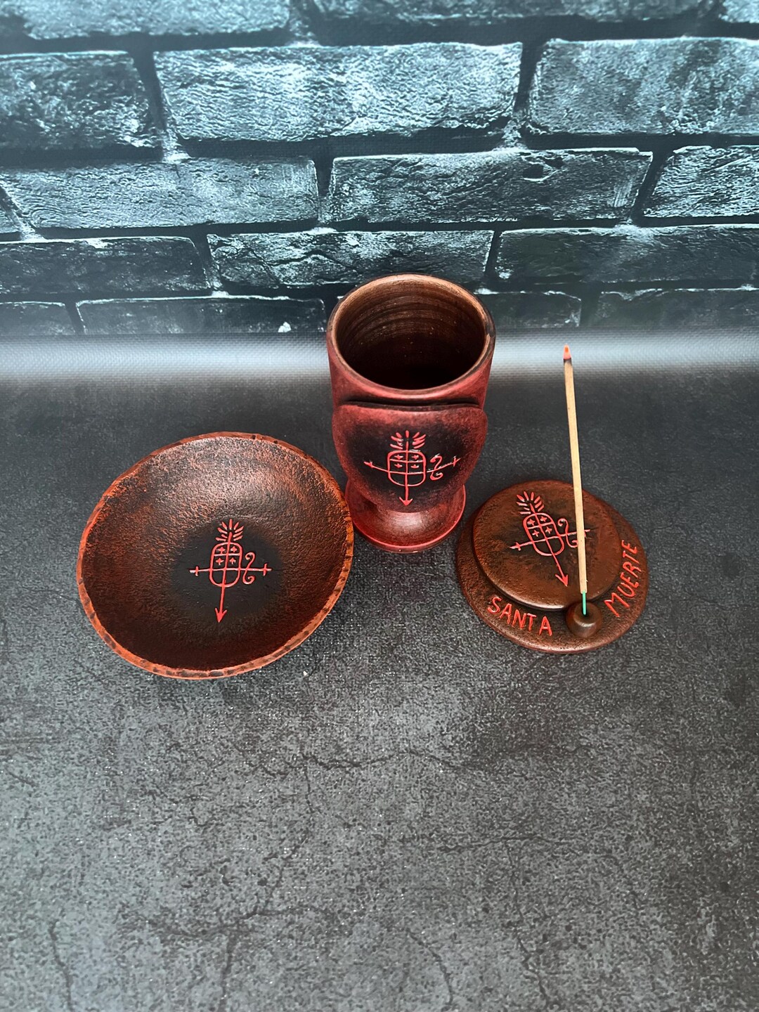 Santa Muerte SET Cult Death Ritual Altar Tool Witchcraft Supplies ...