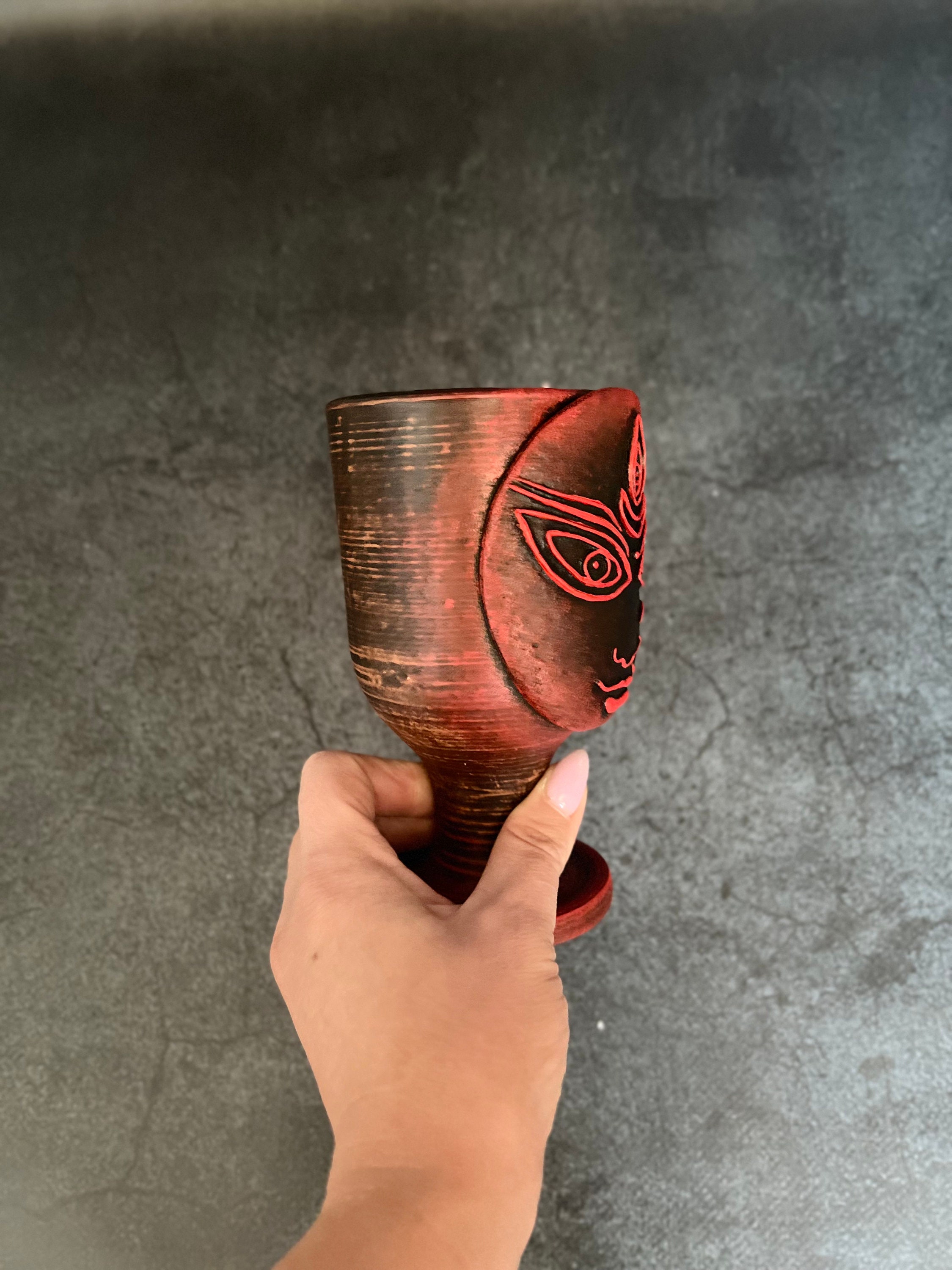 Kali Hindu Goddess Kalima Altar Ritual Goblet - Etsy