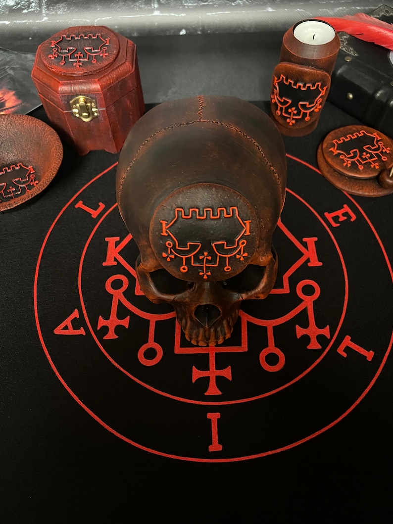 Belial Altar Skull Goetia Demon Sigil Ritual Altar Occult - Etsy