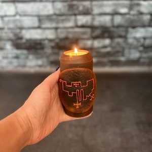 Vual Goetia Candlestick Demons Candle Holder Ritual Altar Solomon ...