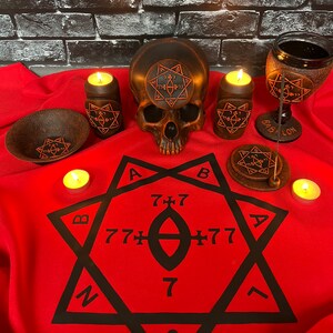 Babalon Altar Cup Thelema Crowley Babalon Sigil Witch Home Decor Altar ...