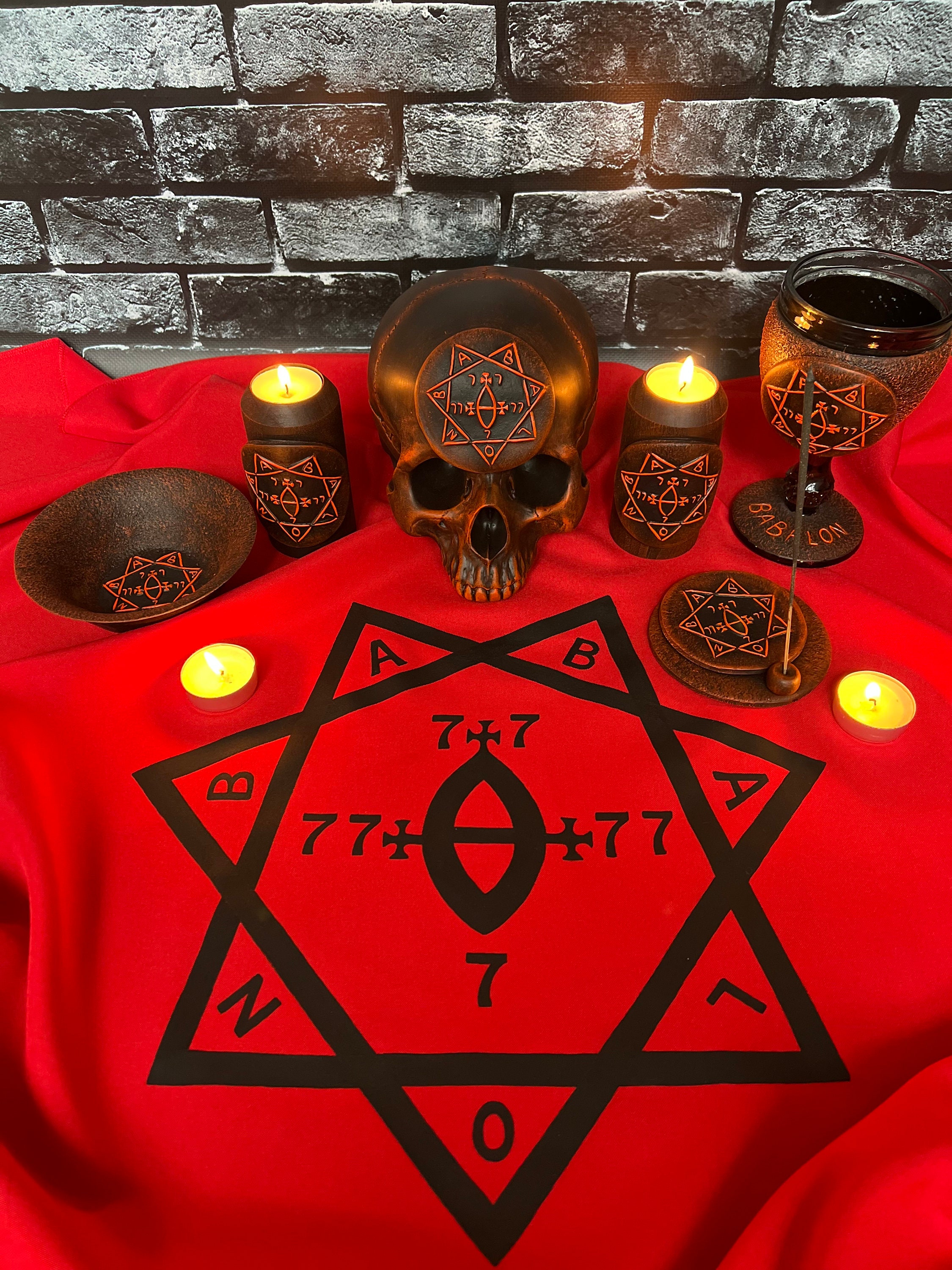 Babalon Altar Cup Thelema Crowley Babalon Sigil Altar Tool - Etsy