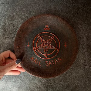 Baphomet Offering Bowl Satan Plate Anton Lavey Sigil Satan Home Decor ...