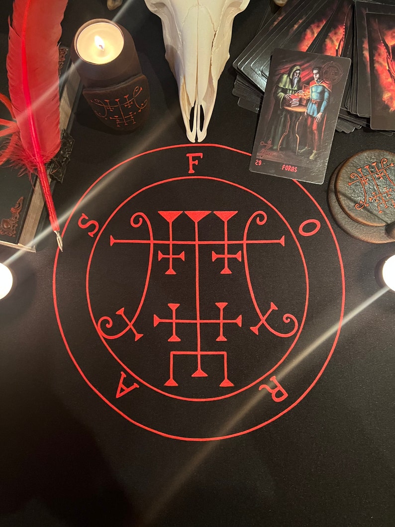 Foras Sigil Goetia Altar Tablecloth Solomon Magic - Etsy