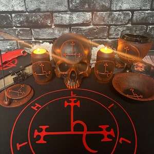 Lilith Sigil Altar Ritual Tablecloth Occult Tool Demonology Witchcraft ...