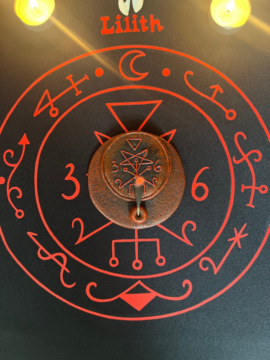 Lilith Sigil Altar Ritual Incense Holder - Etsy