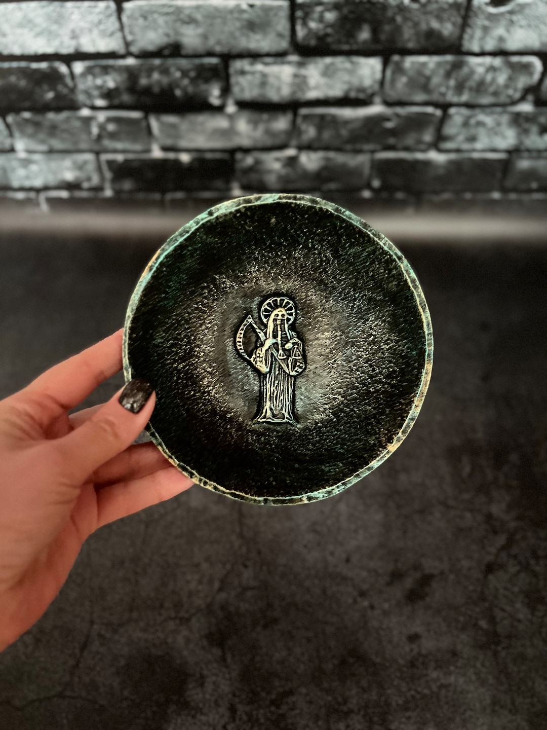 Santa Muerte Holy Death Altar Offering Bowl Ritual Tool Witchcraft ...