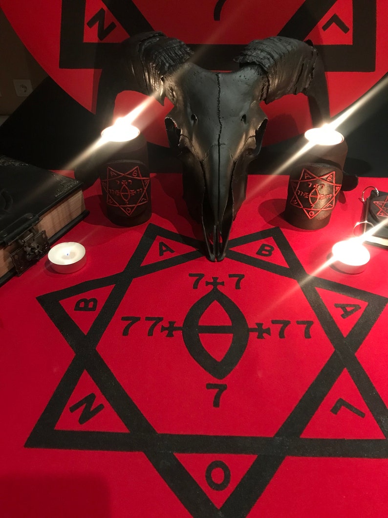 Babalon Tablecloth Thelema Crowley Babalon Sigil Altar Tool - Etsy