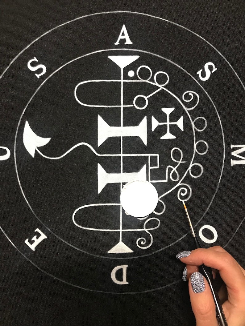 Asmodeus Tablecloth Goetia Demon Sigil Witch Altar Witchcraft - Etsy