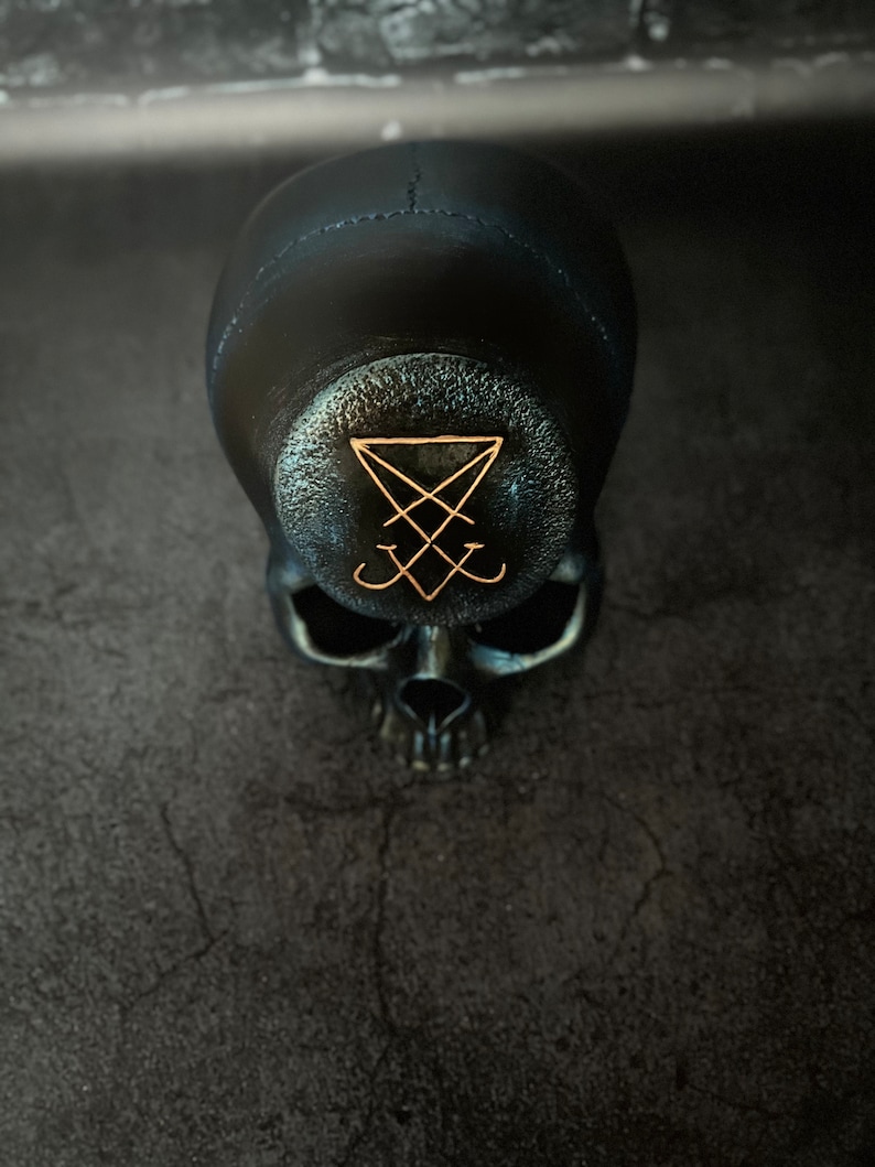 Lucifer Sigil Altar Occult Skull - Etsy UK