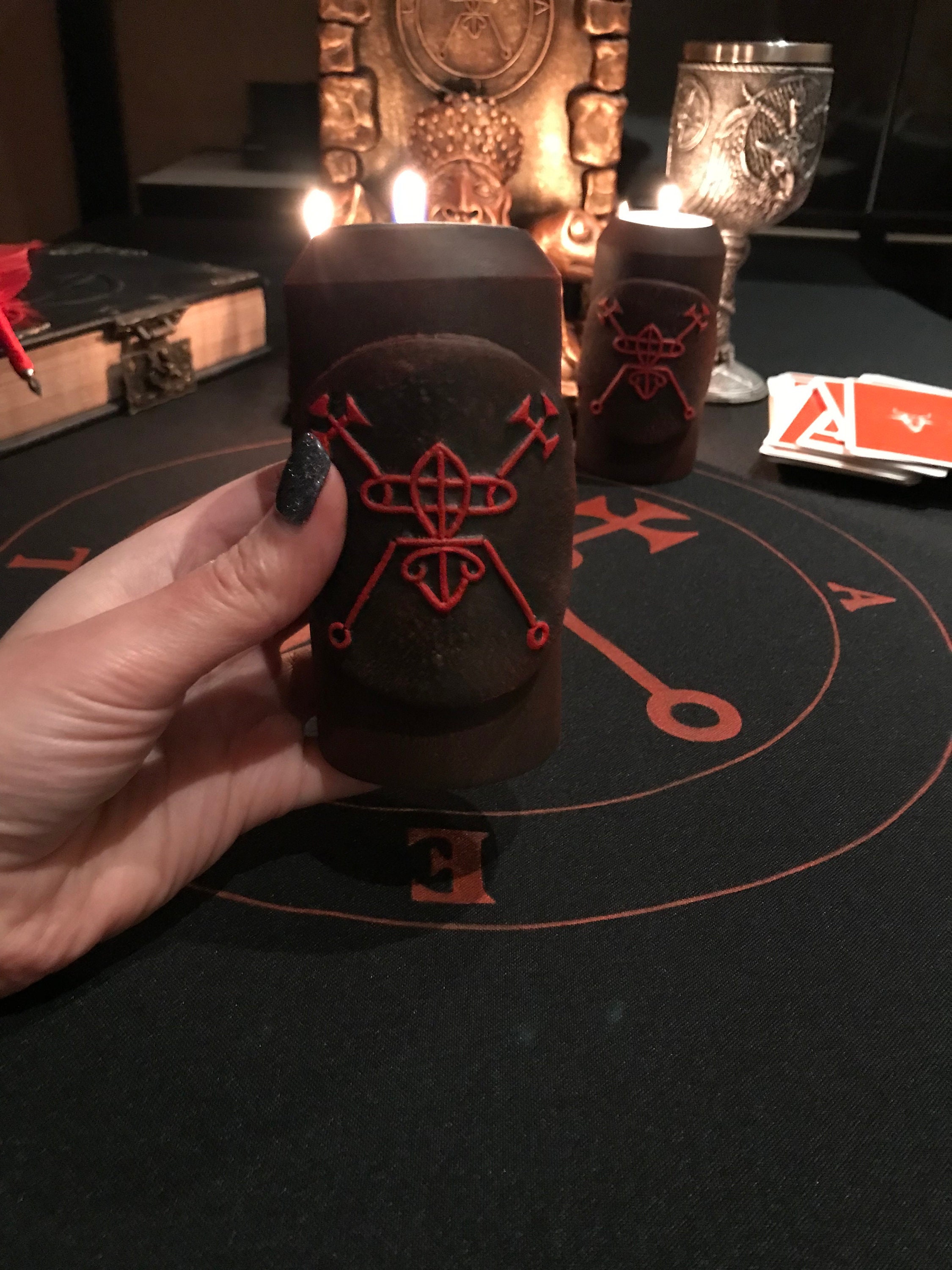 Bael Goetia Demon Sigil Altar Ritual Candlestick Lesser Key Solomon ...