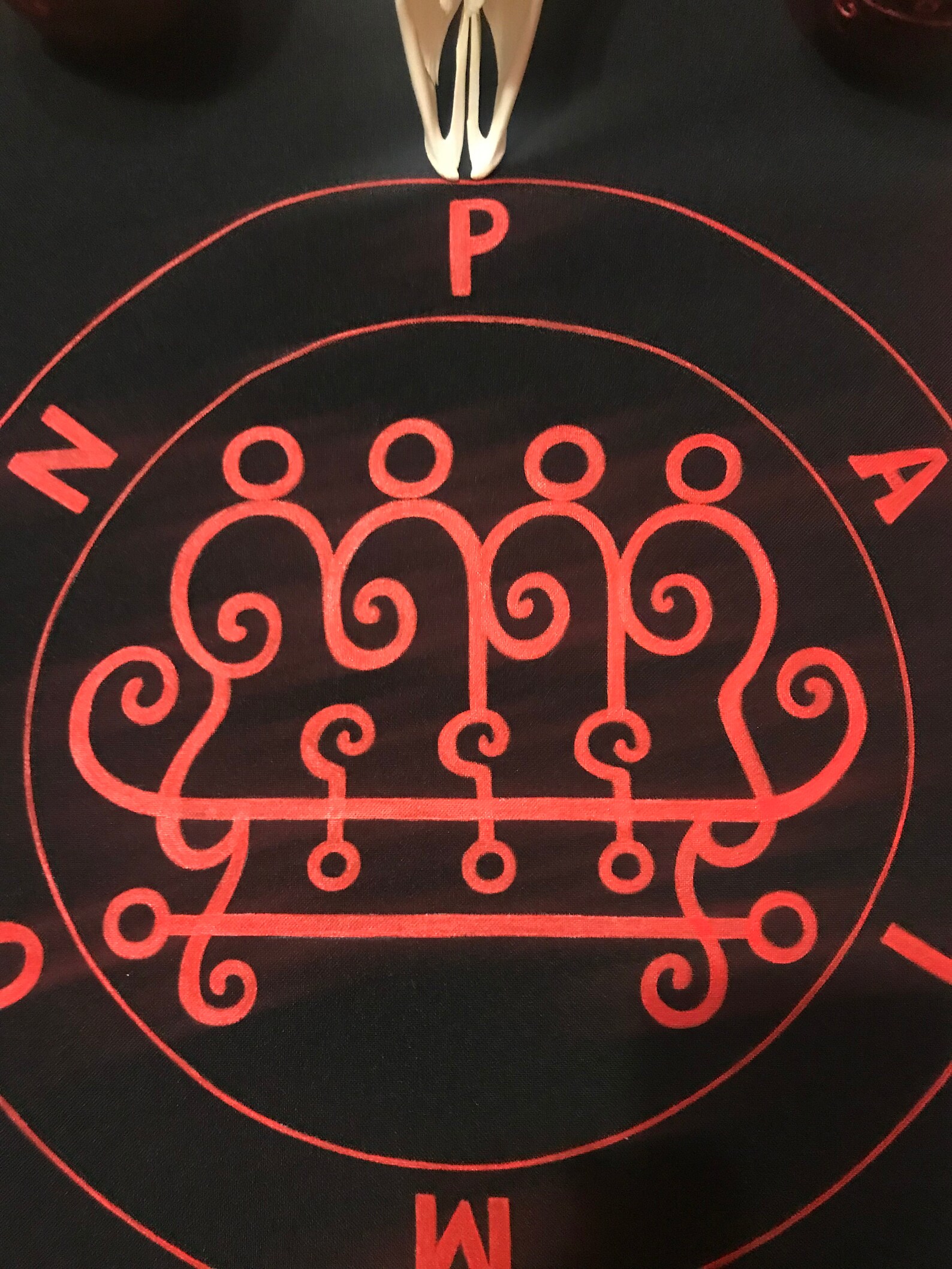 Paimon Tablecloth Goetia Demon Sigil Altar Witchcraft Supplies Sorcery ...
