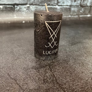 Lucifer Candle Lucifer Altar Tool Witch Home Decor Altar Witchcraft ...