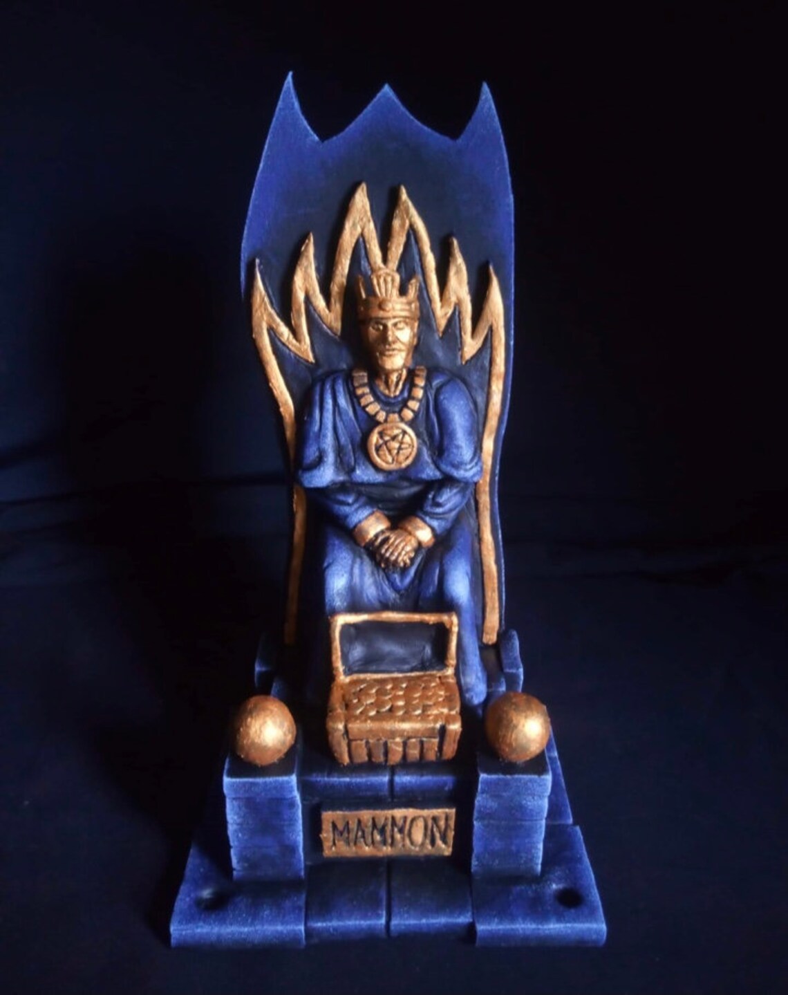 Estatua de mamón Demonio dinero bruja altar Altar oculto Altar - Etsy ...