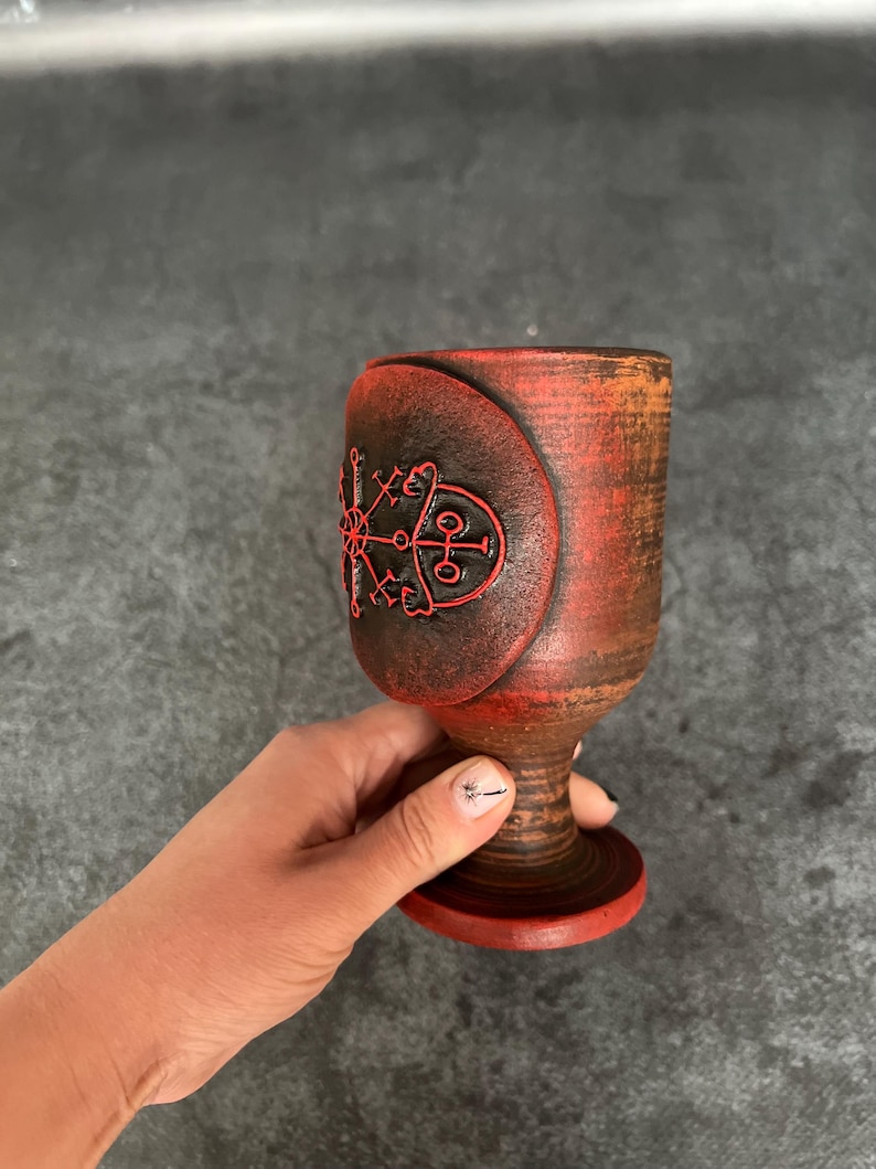 Valac Sigil Goetia Demon Altar Ritual Cup Lesser Key Solomon Demonology ...