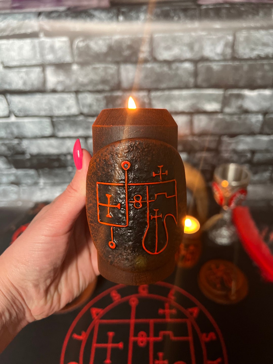Glasya Labolas Goetia Candlestick 72demon Candle Holder Ritual Altar ...