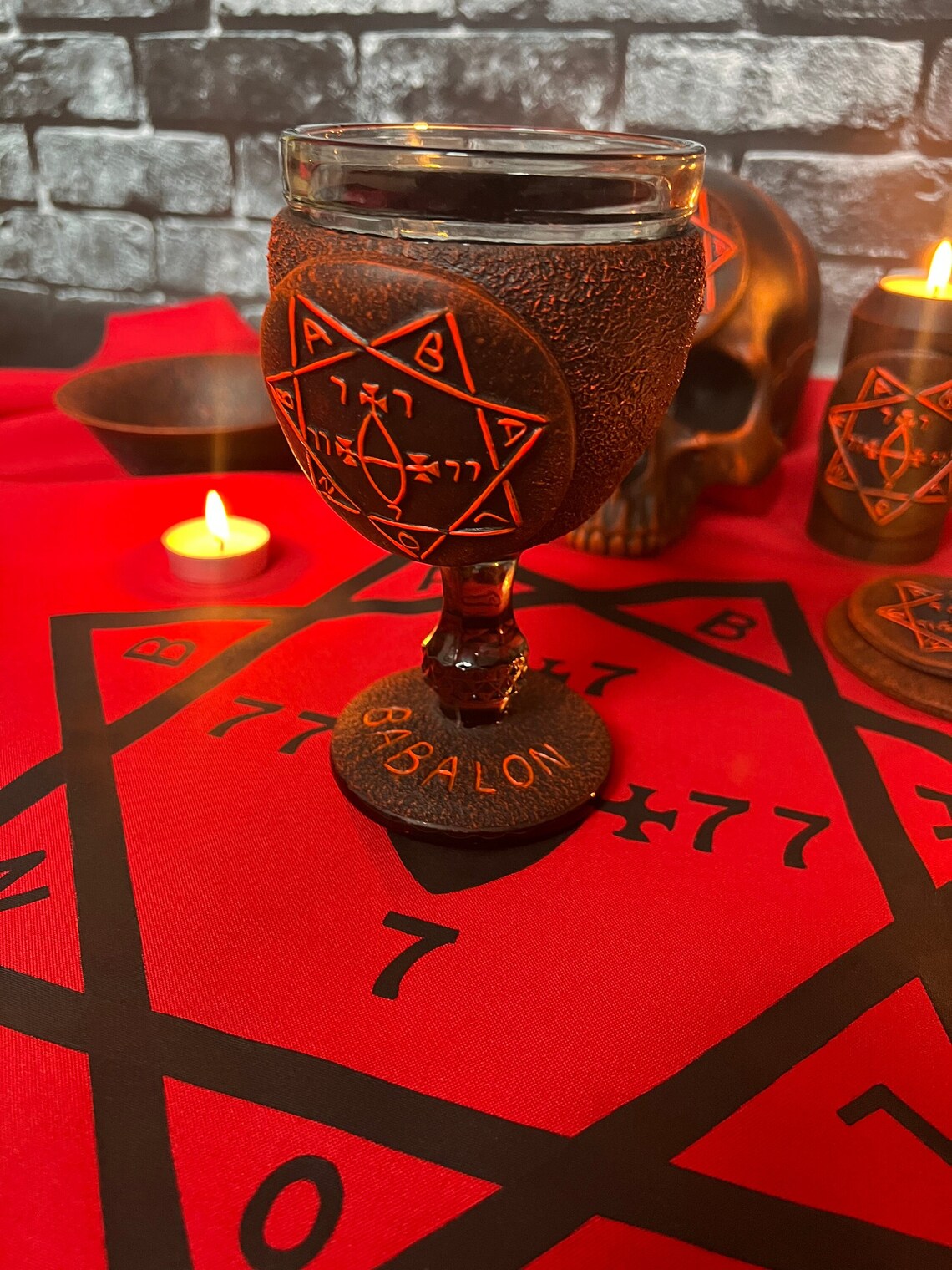 Babalon Altar Cup Thelema Crowley Babalon Sigil Altar Tool - Etsy