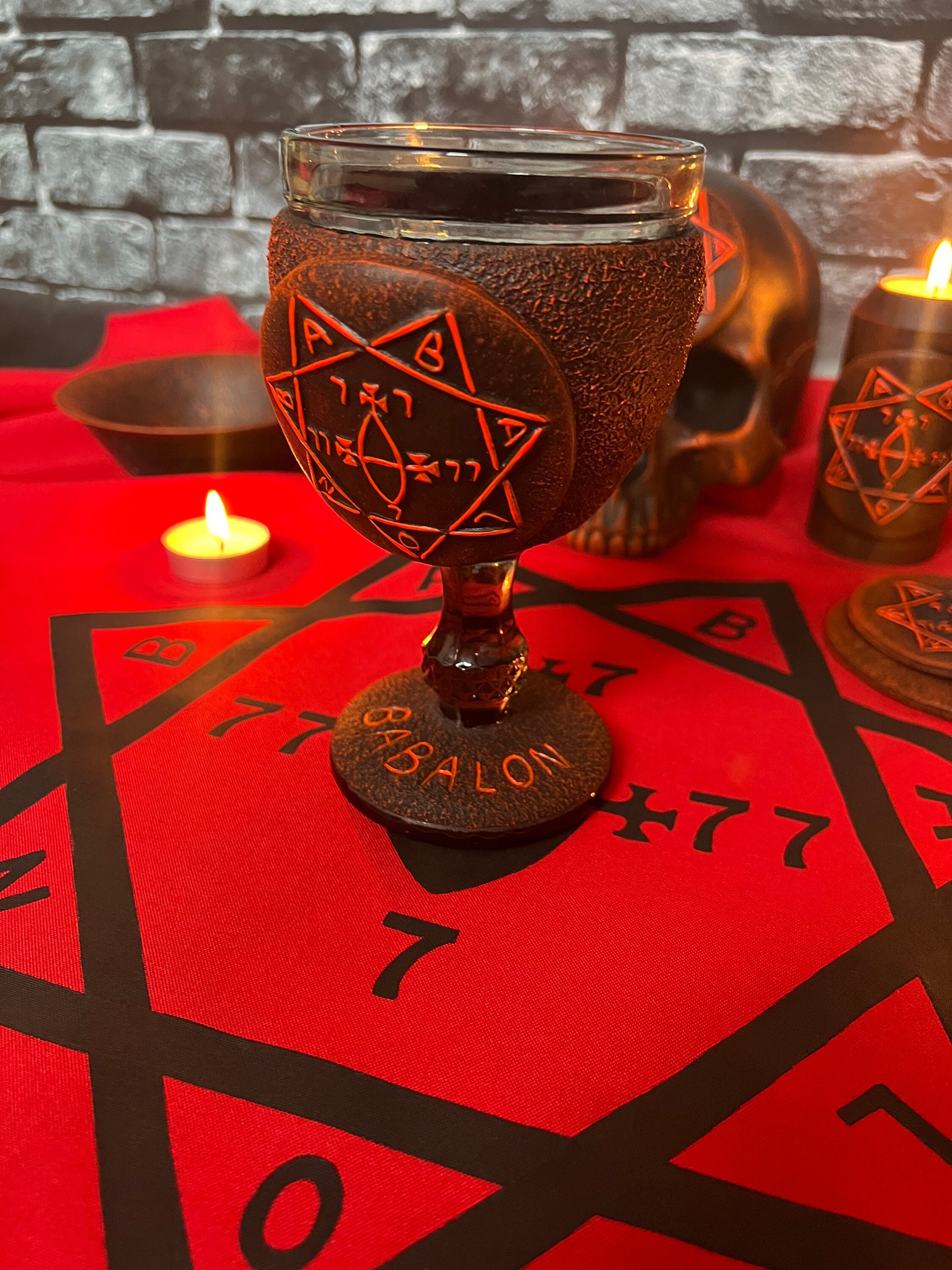 Babalon Altar Cup Thelema Crowley Babalon Sigil Altar Tool - Etsy