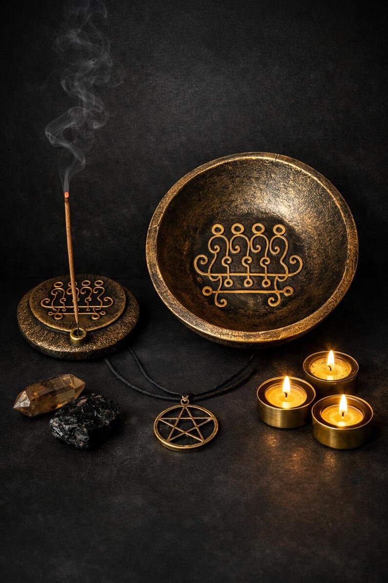 Paimon Sigil Goetia Lesser Key Solomon SET - Etsy