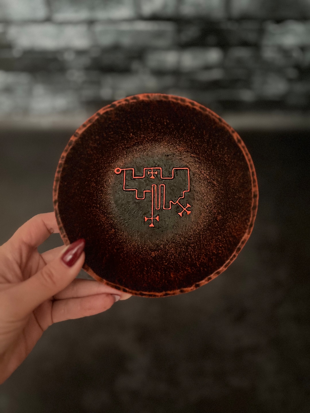 Vual Demon Sigil Altar Ritual Offering Bowl Goetia Solomon Magic ...